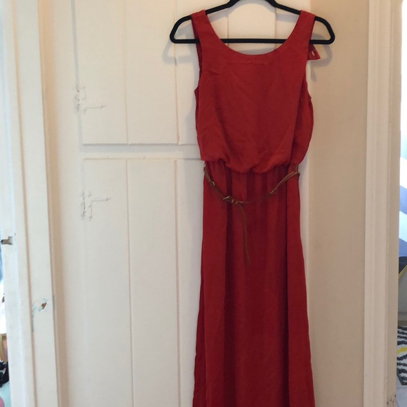 Dresses | Earthy Orange Color Long Dress | Poshmark